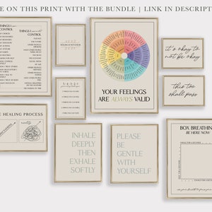 Mental Health Art Therapy Office Decor Healing is Not | Etsy