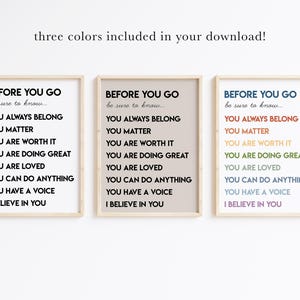 Affirmation Wall Art for Kids | Inspirational Classroom Decor | Kids ...