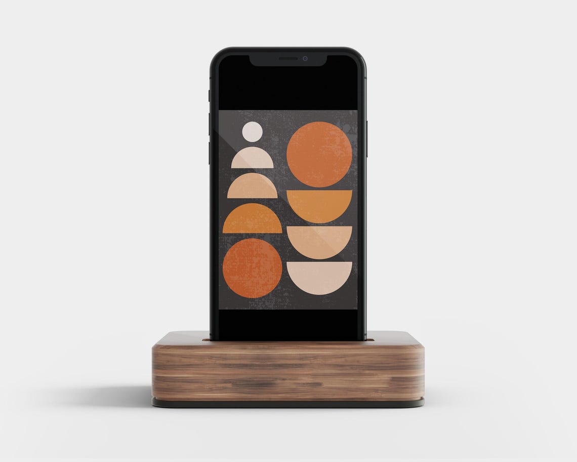 Terracotta Geometric Art Print | Mid Century Modern, Boho Decor ...