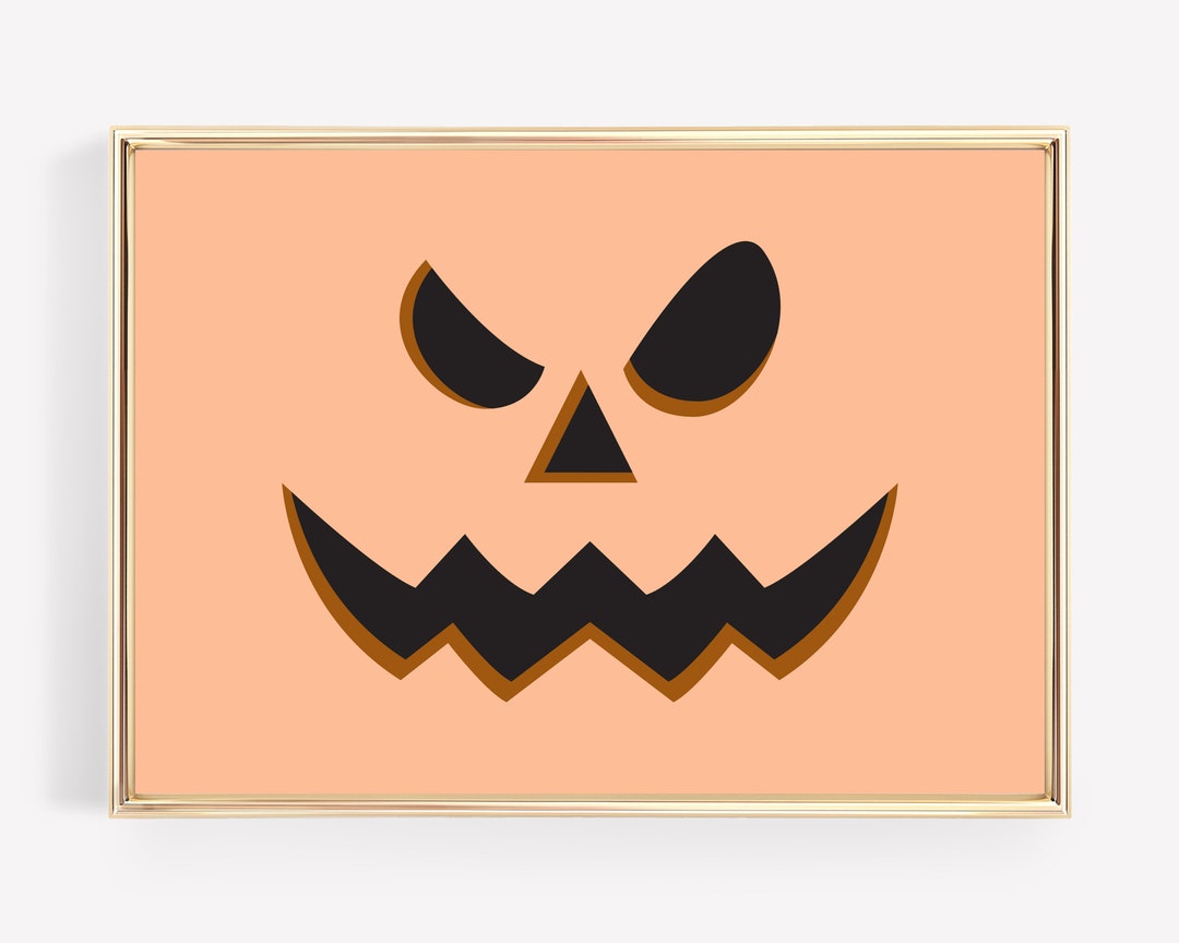 Pastel Halloween Decor | Jack O Lantern Print | Cute Halloween Print ...