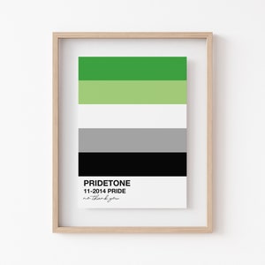 Aromantic Pride Print Aromantic Pride Flag LGBTQ Poster PRIDE Printable ...