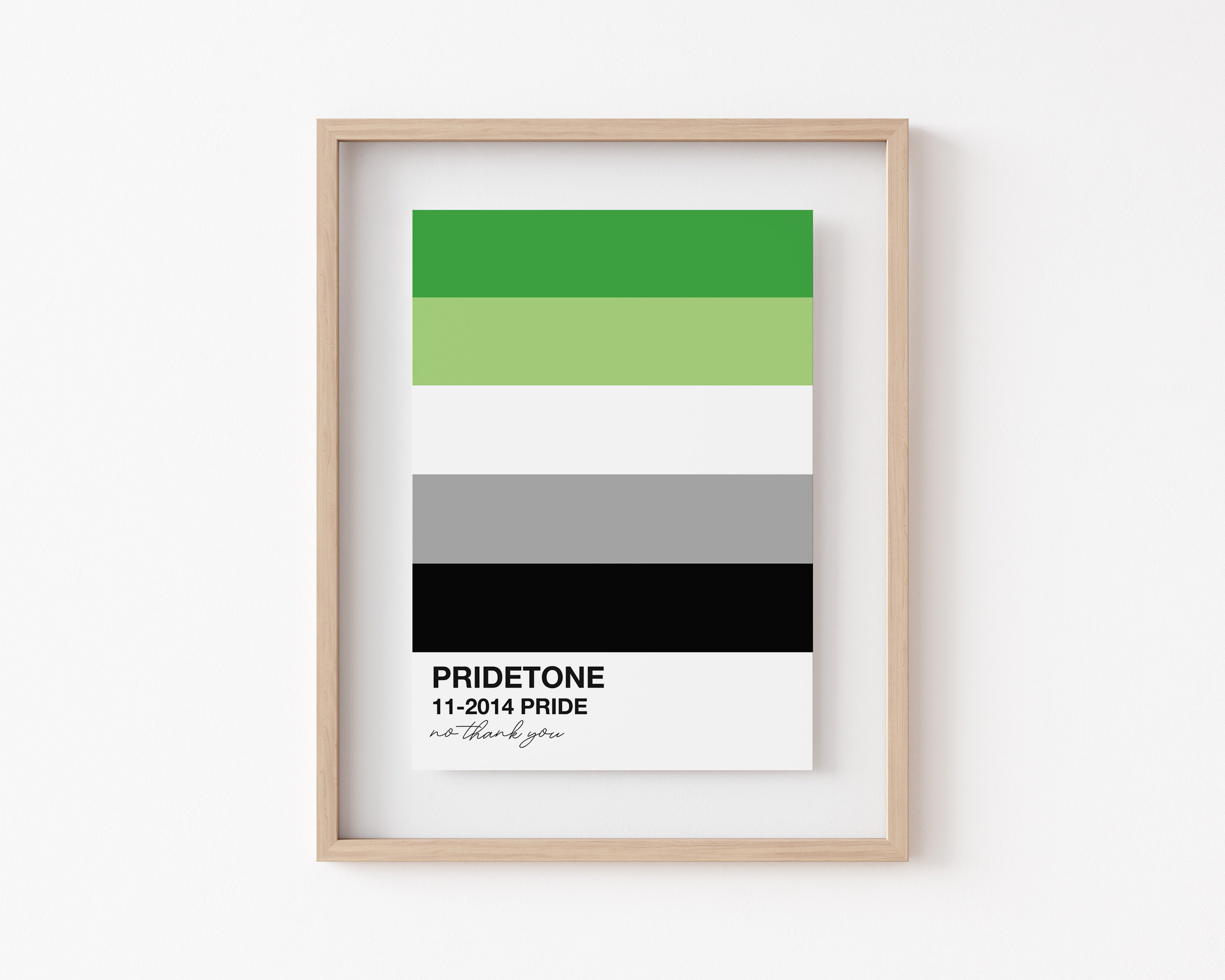 Aromantic pride print aromantic pride flag LGBTQ poster | Etsy