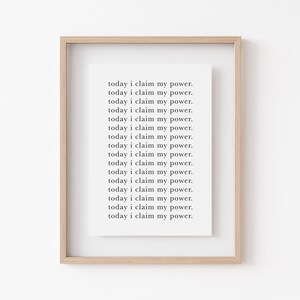 Affirmation Wall Art Black and White Quote Prints Daily | Etsy