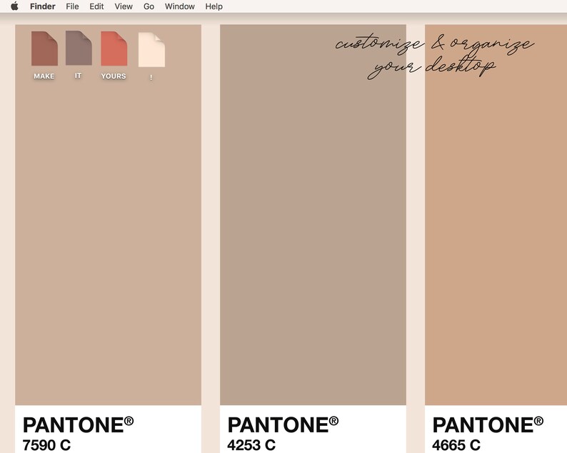 Desktop File Icons for Mac Mega Bundle of 50 Aesthetic File | Etsy