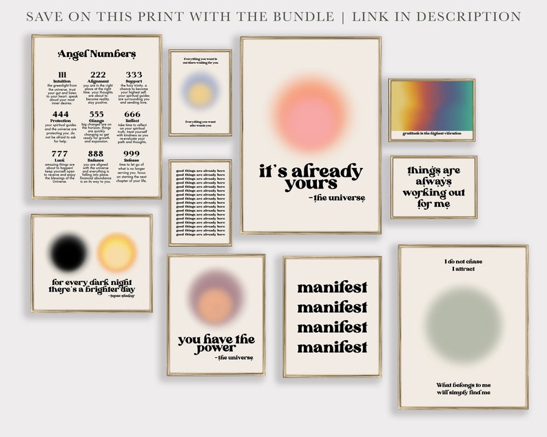Manifest Poster | I Do Not Chase I Attract | Aura Poster ...