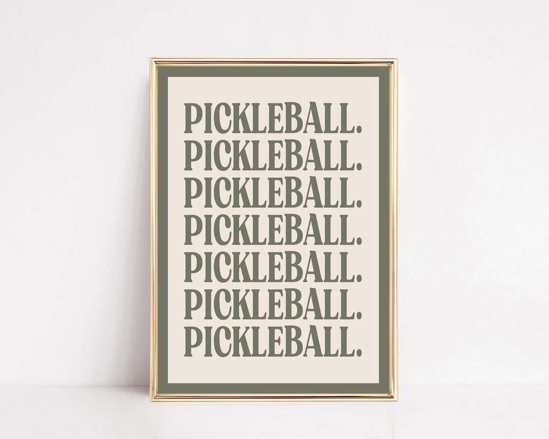 Pickleball Poster Trendy Wall Art Pickleball Decor Pickleball Gifts for ...