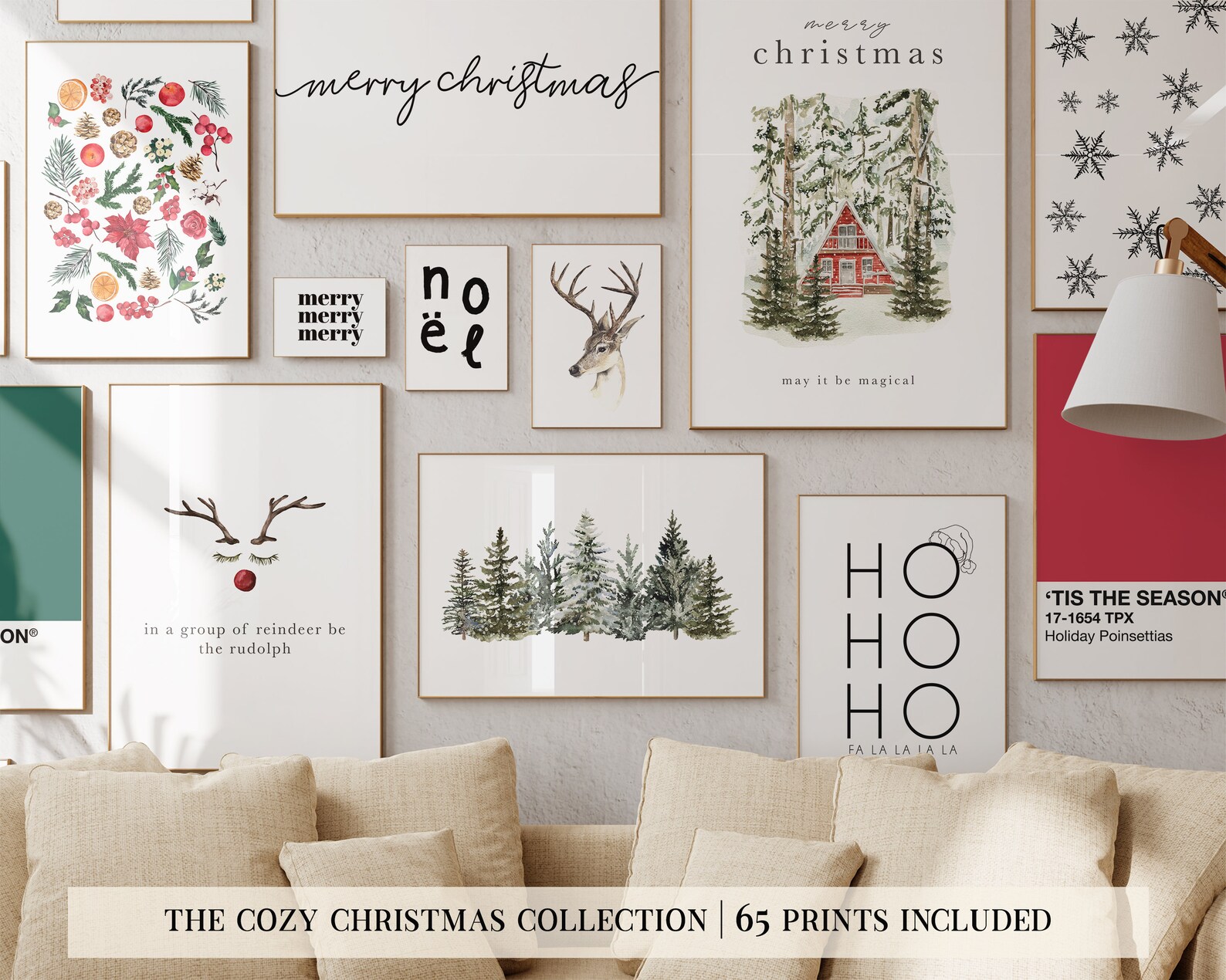 Christmas Prints Mega Bundle | 65 CHRISTMAS PRINTABLES | Cozy Christmas ...
