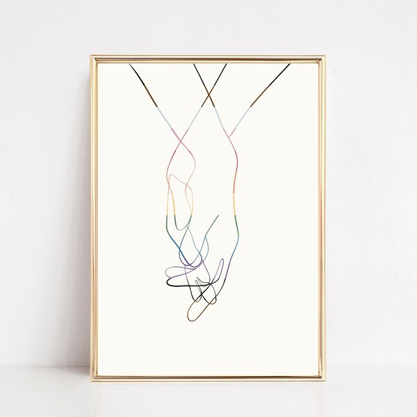 Gay Line Art - Etsy