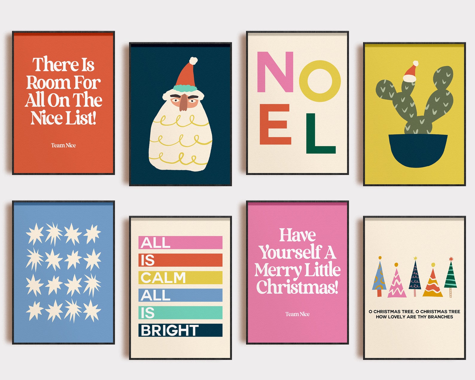 Christmas Prints | 20 CHRISTMAS PRINTABLES | Colorful Christmas Decor ...