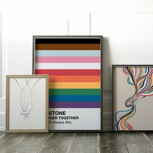 Subtle Pride Office Decor | LGBTQ Gift | Pride Home Decor | LGBT Pride ...