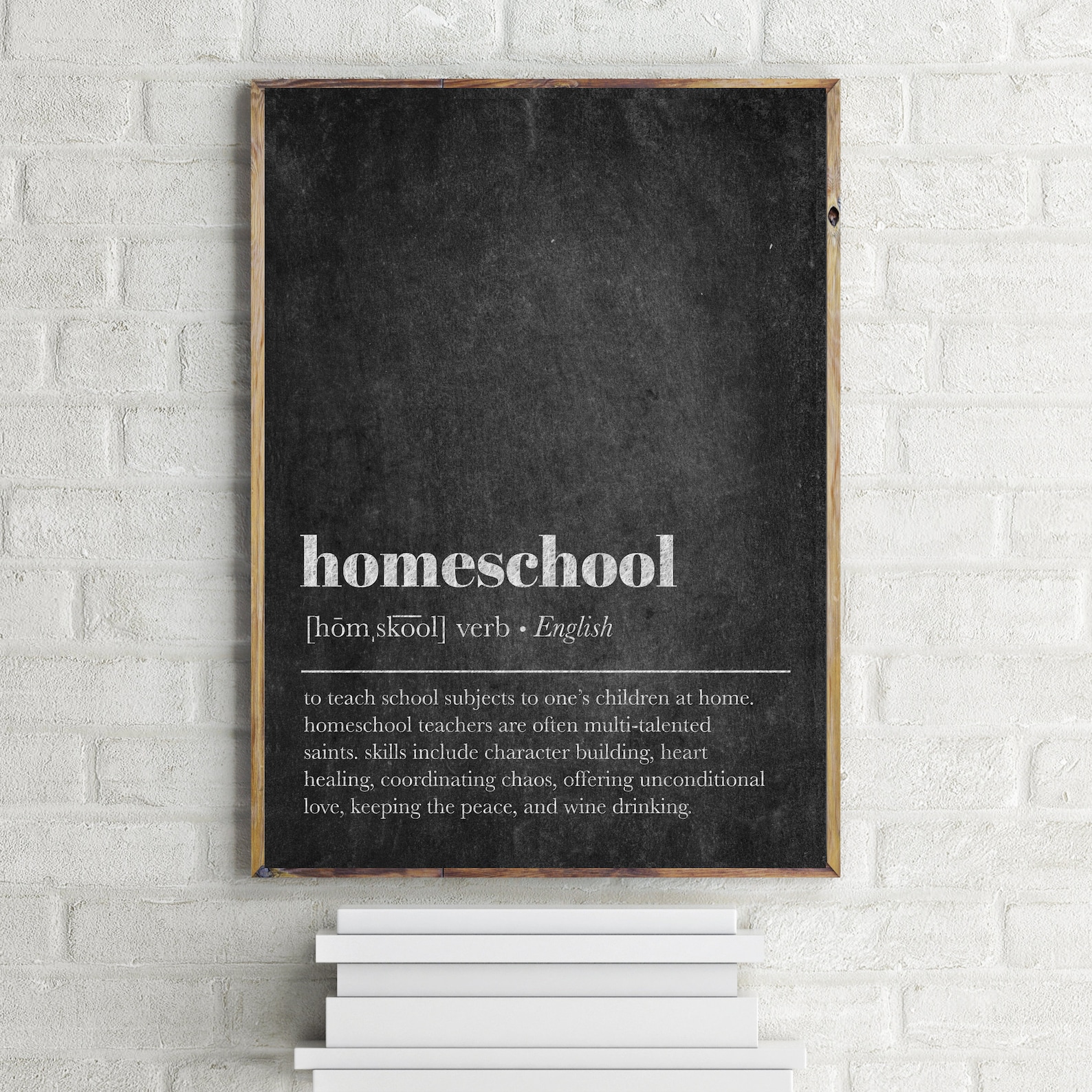 Homeschool definition print homeschool decor homeschool | Etsy