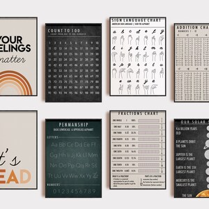 Neutral Classroom Decor | 35 PRINTABLES | Calm Educational Printable ...