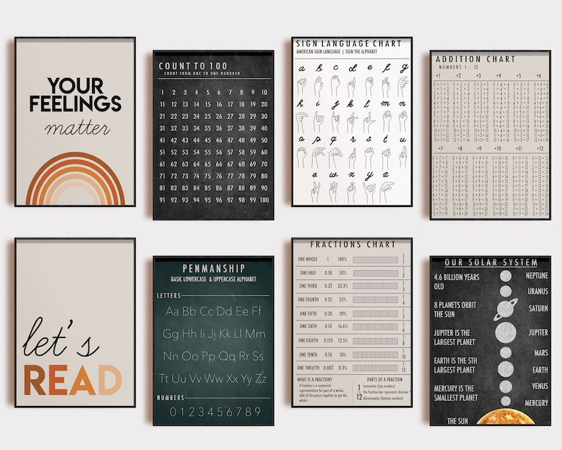 Neutral Classroom Decor | 35 PRINTABLES | Calm Educational Printable ...