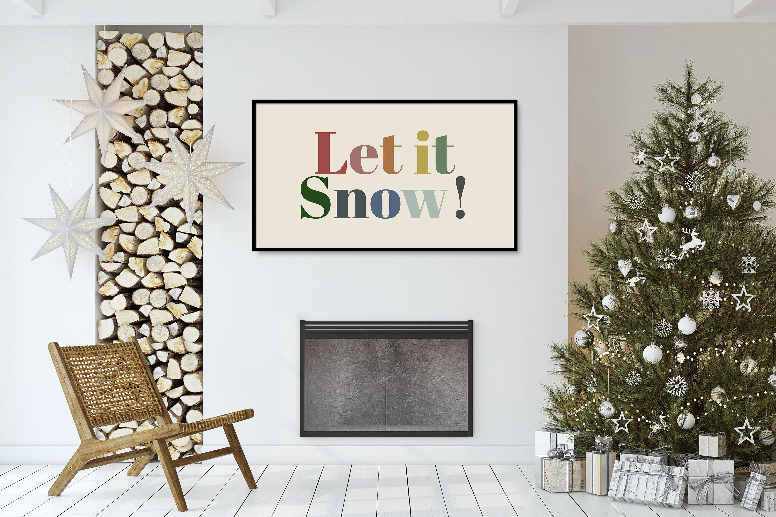 Samsung Frame Tv Art Set for Christmas Winter Frame Tv Art - Etsy