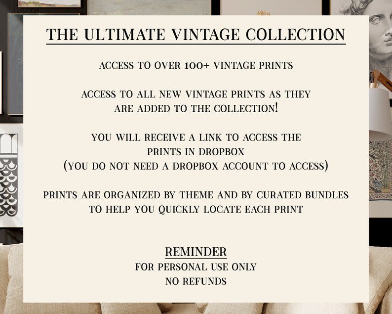 Vintage Wall Art Mega Bundle Collection Over 100 VINTAGE - Etsy