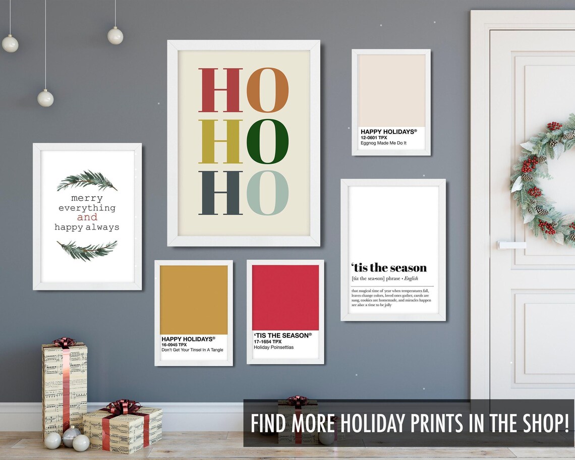 Printable Christmas Decorations | Christmas Tree Print | Colorful ...
