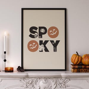 Cute Halloween Decor | Halloween Digital Print | Spooky Decor ...