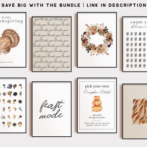 Thanksgiving Wall Art | Thankful Sign | Give Thanks Print ...