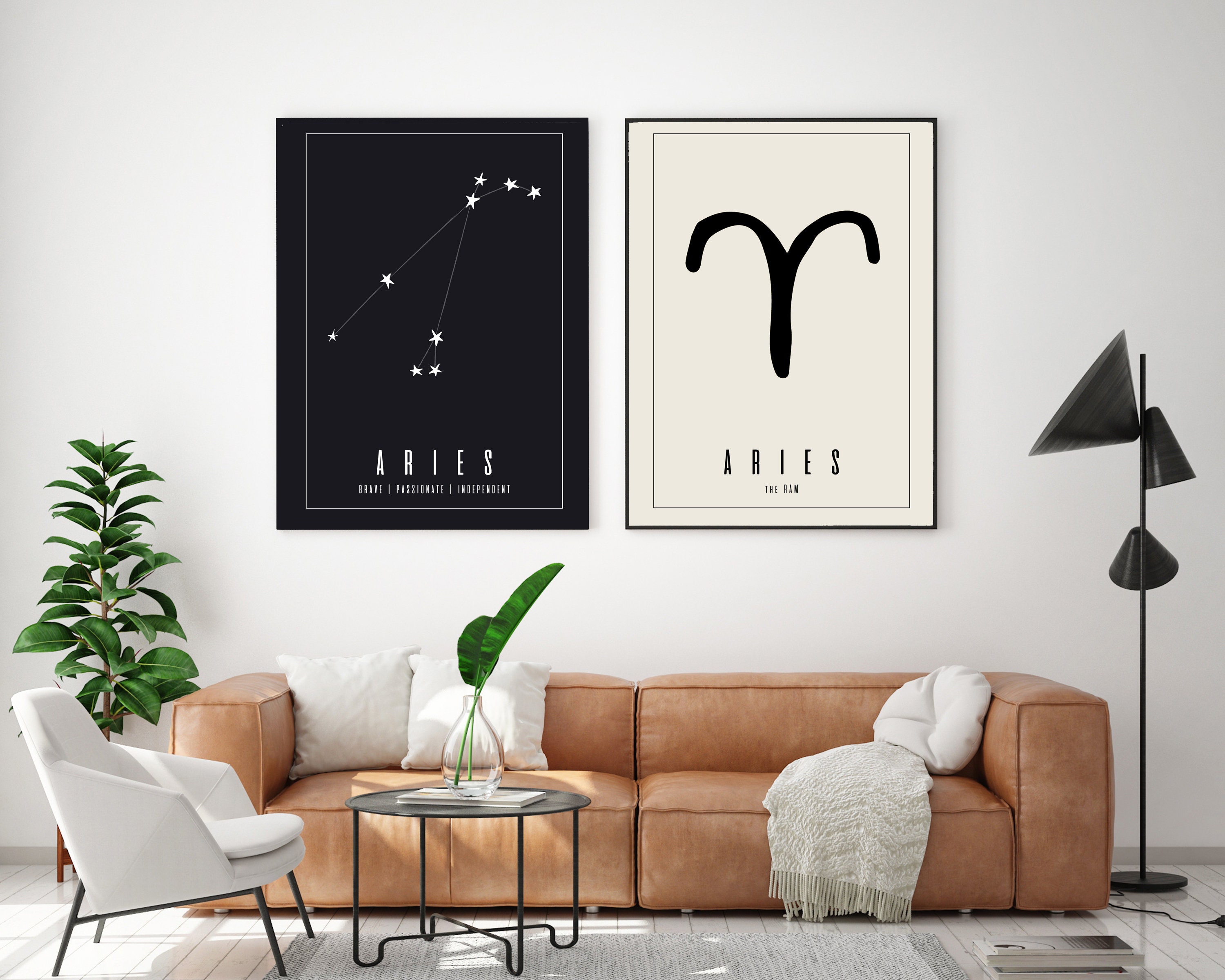 Aries Wall Art Aries Zodiac Print Astrology Gifts Aries - Etsy