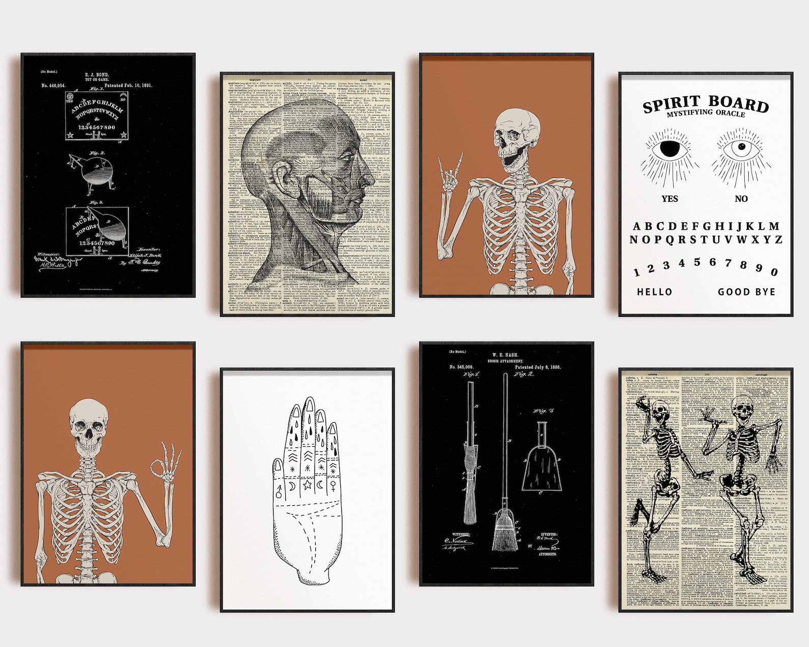 Halloween Decor Set of 20 PRINTABLES Spooky Decor - Etsy