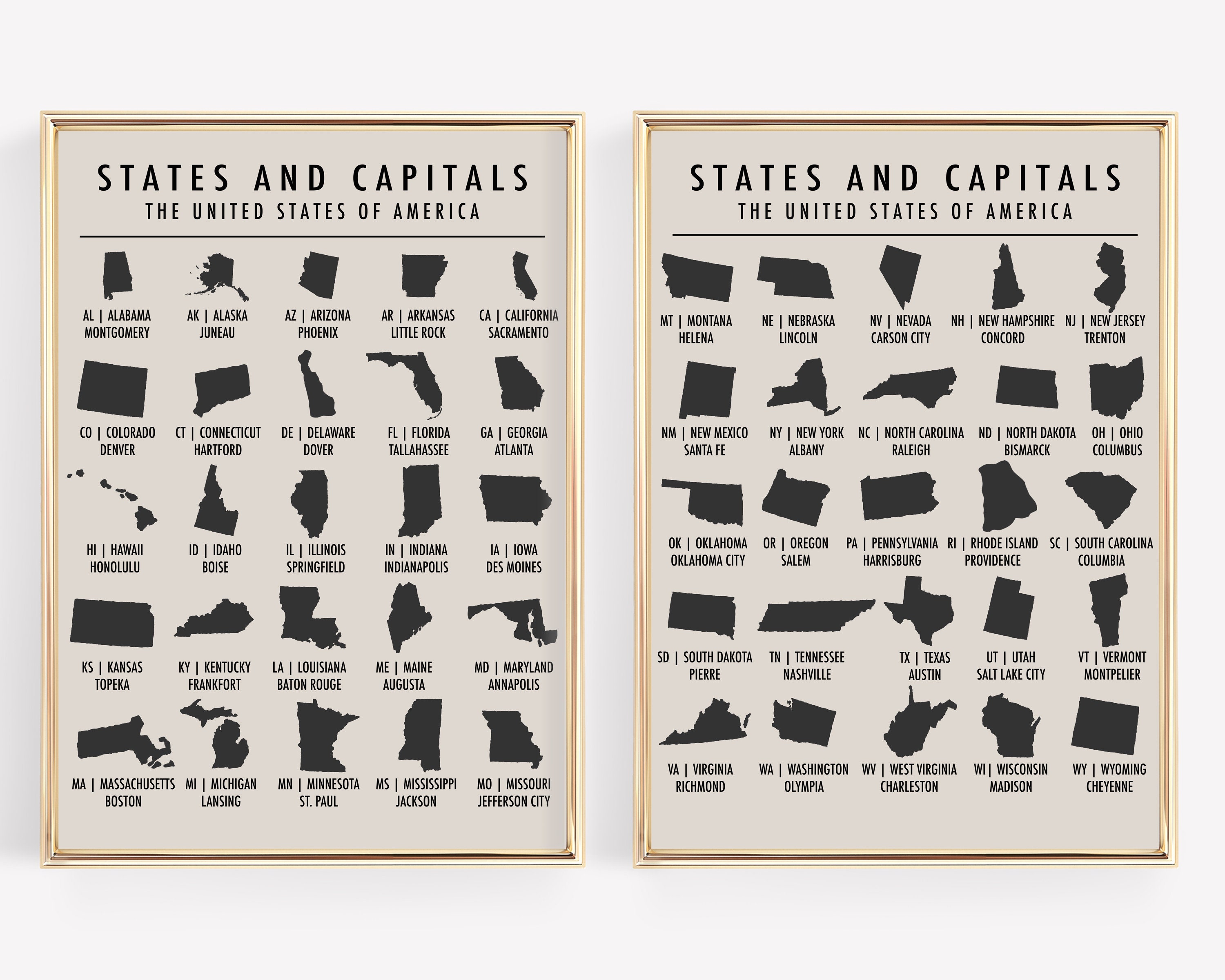 Set of 2 Classroom Posters Homeschool Printable Wall Art | Etsy