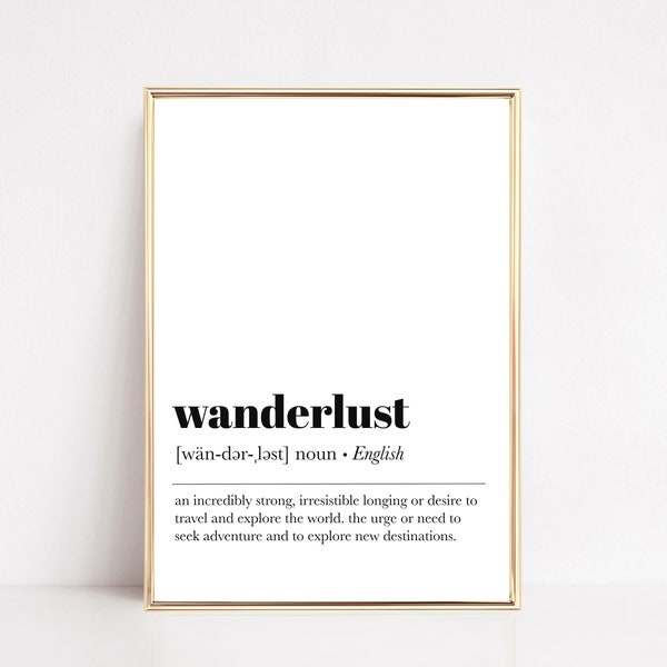 Wanderlust Print - Etsy