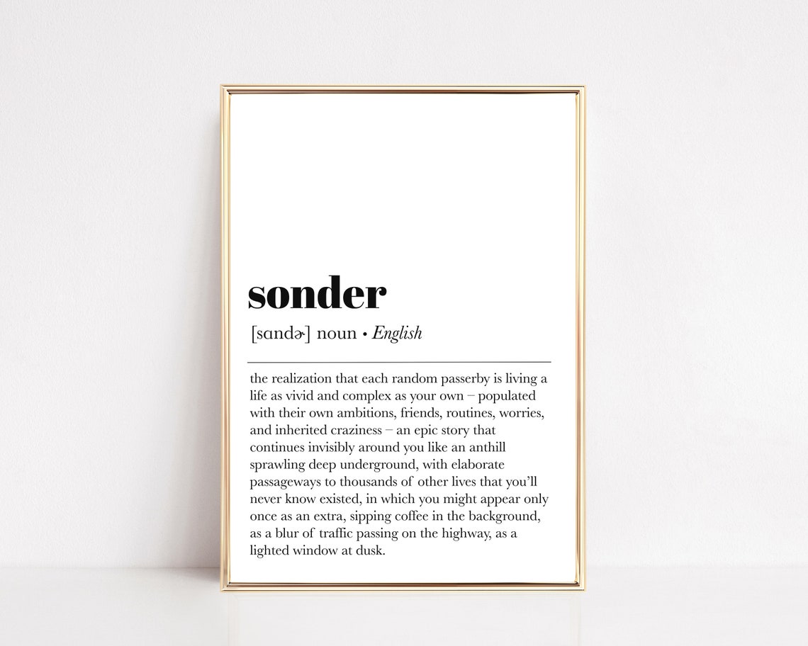 Sonder Definition Printable | Inspiring Definition | Word Definition ...