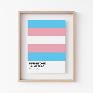 Transgender Gift LGBTQ Poster PRIDE Printable Wall Art Trans Pride Flag ...