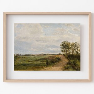 French Country Decor Landscape Painting Farmhouse Wall Decor Vintage ...