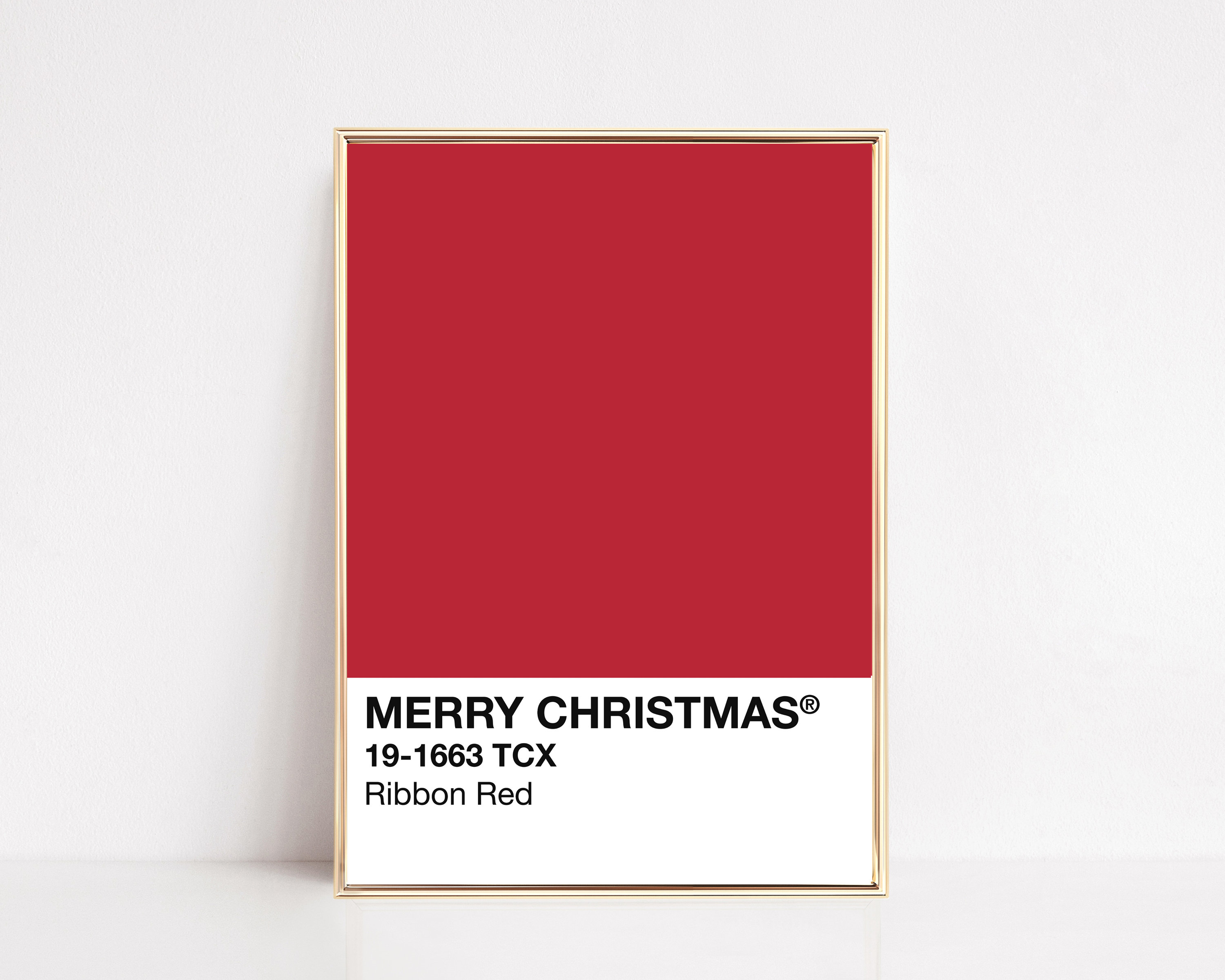 Christmas Print Christmas Wall Art Red Christmas Decor - Etsy