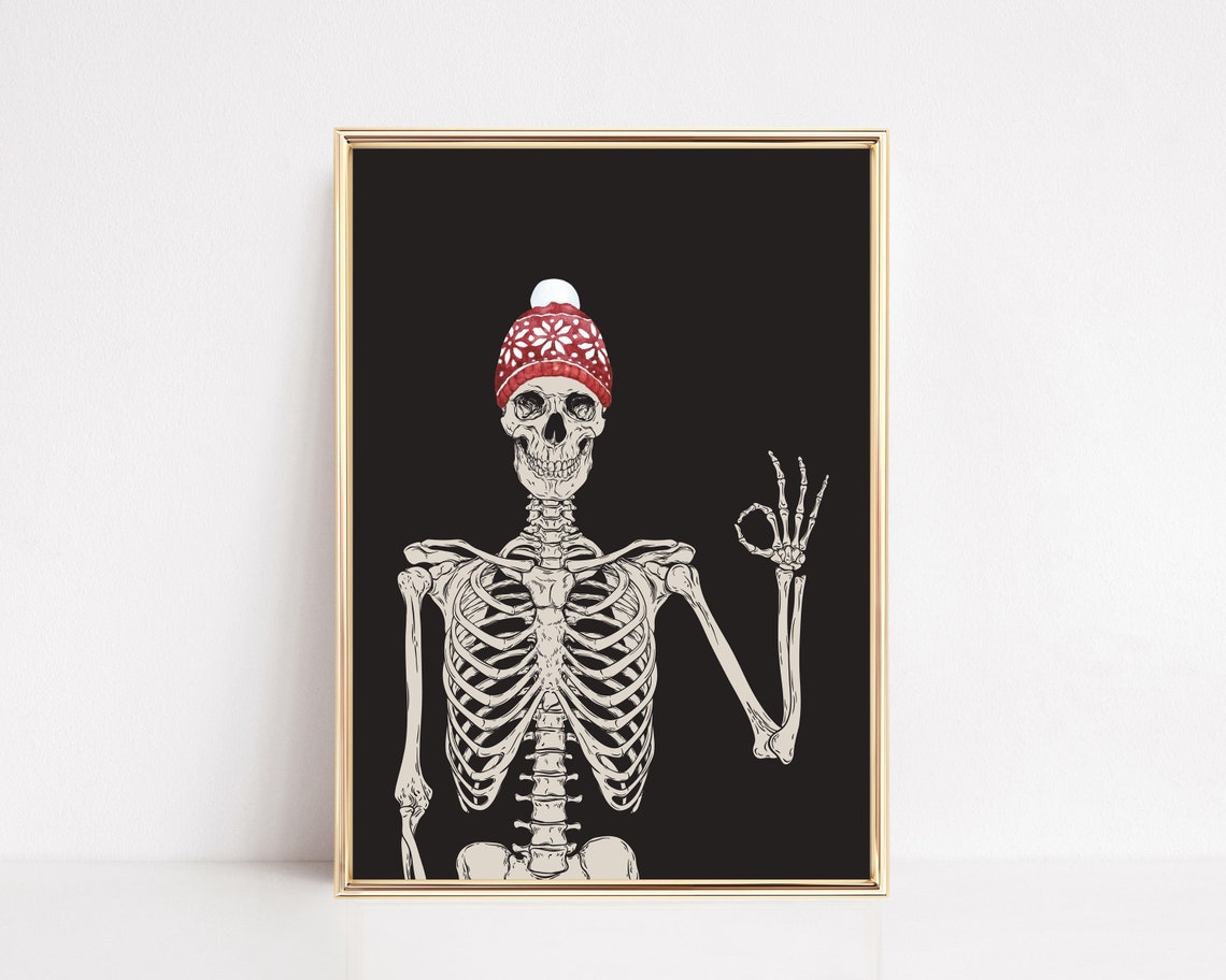 Christmas Print | Goth Christmas Decor | Funny Christmas Wall Art ...