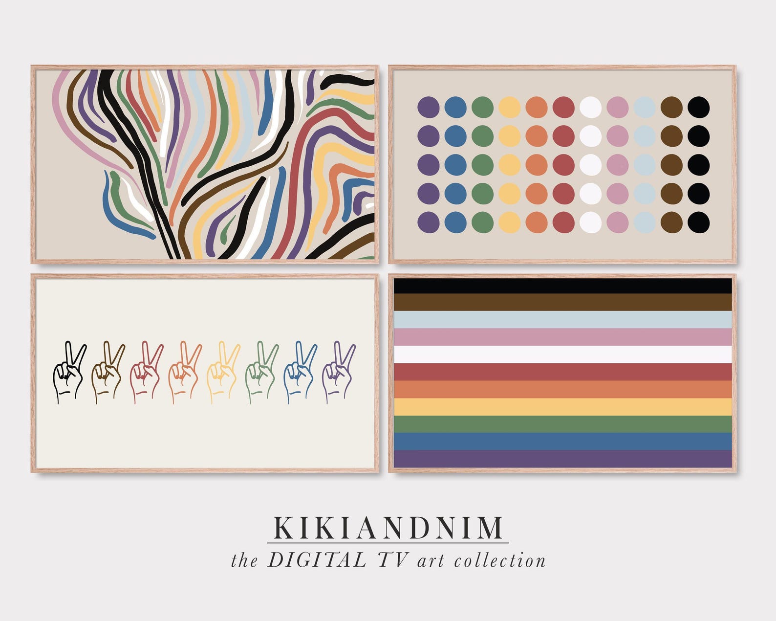 Pride Samsung Frame Tv Art Set | Lgbtq Pride Decor | Rainbow Art for ...