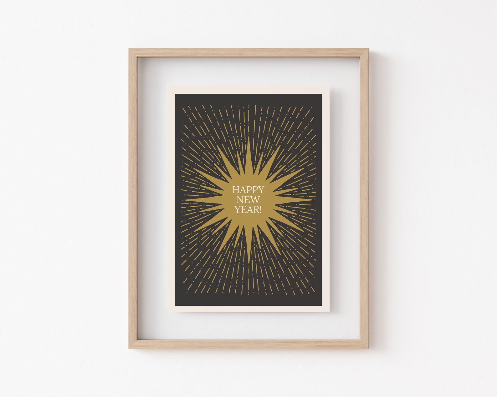 Happy New Years Print Printable New Years Eve Decor New - Etsy