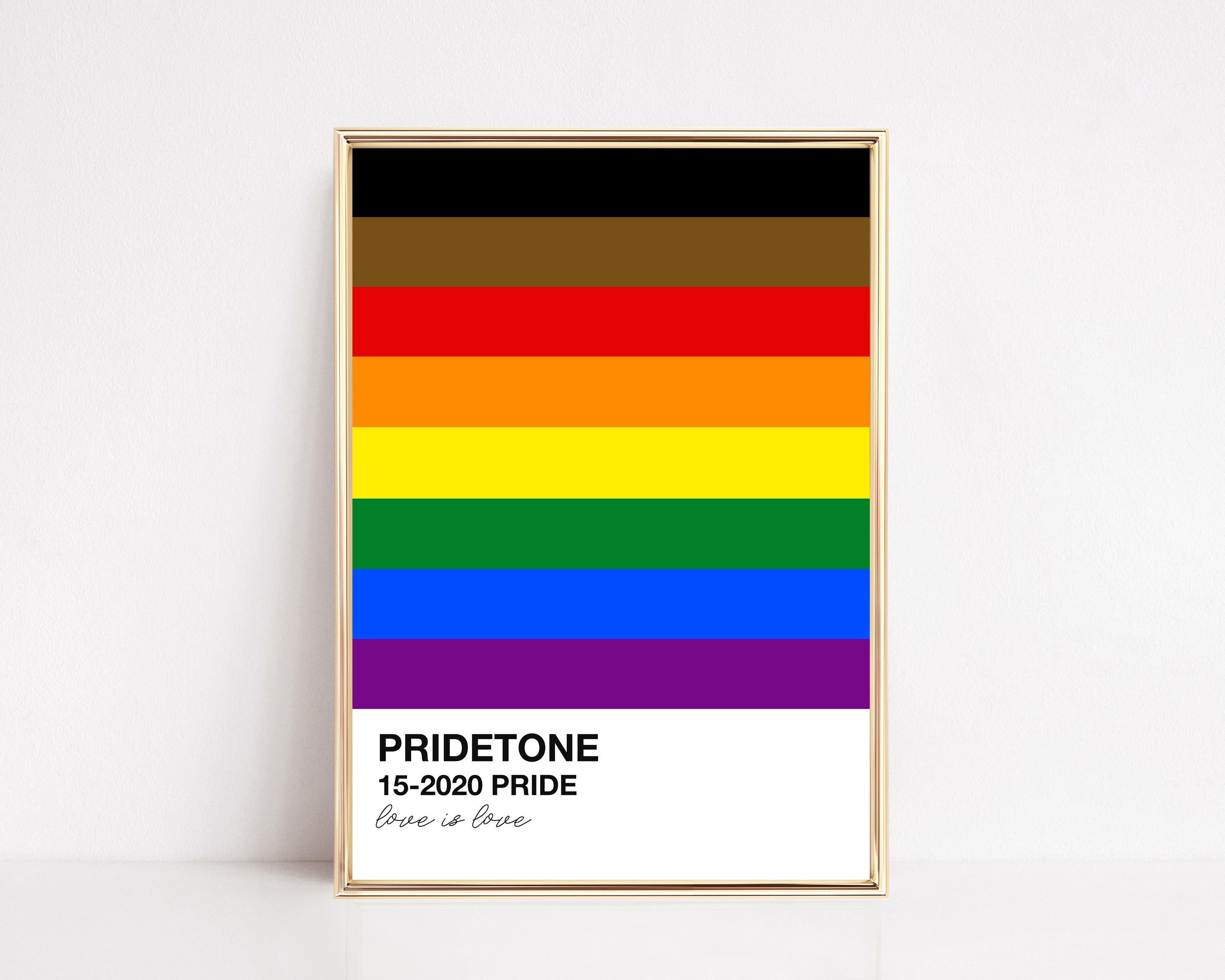Digital Prints Inclusion Printable Poster Pride Art Print Rainbow Flag