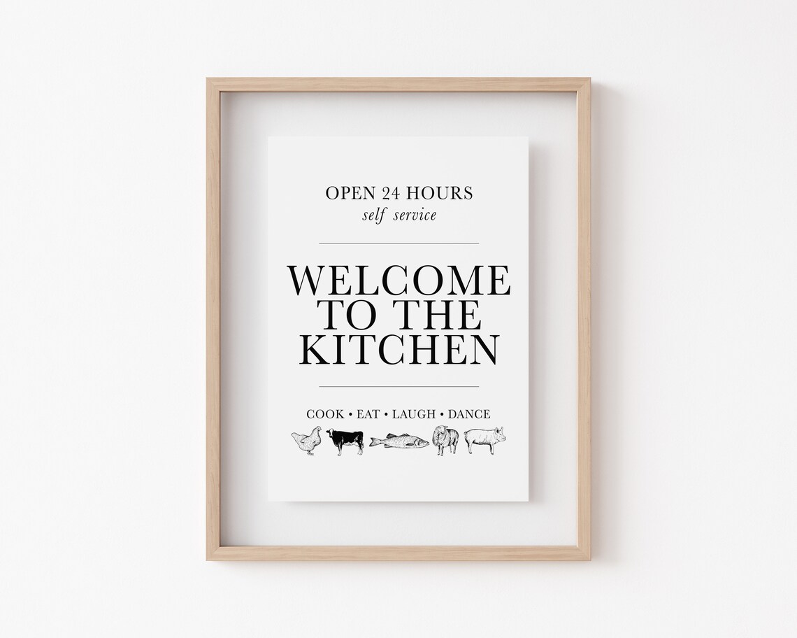 Kitchen Sign | Kitchen Wall Decor | Kitchen Wall Art | Kitchen Art ...