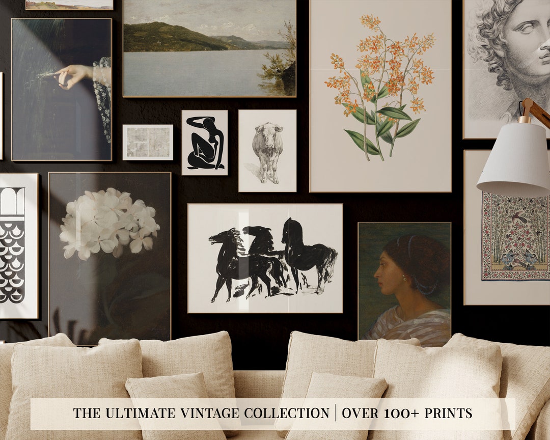 Vintage Wall Art Mega Bundle Collection | Over 100 VINTAGE PRINTS ...