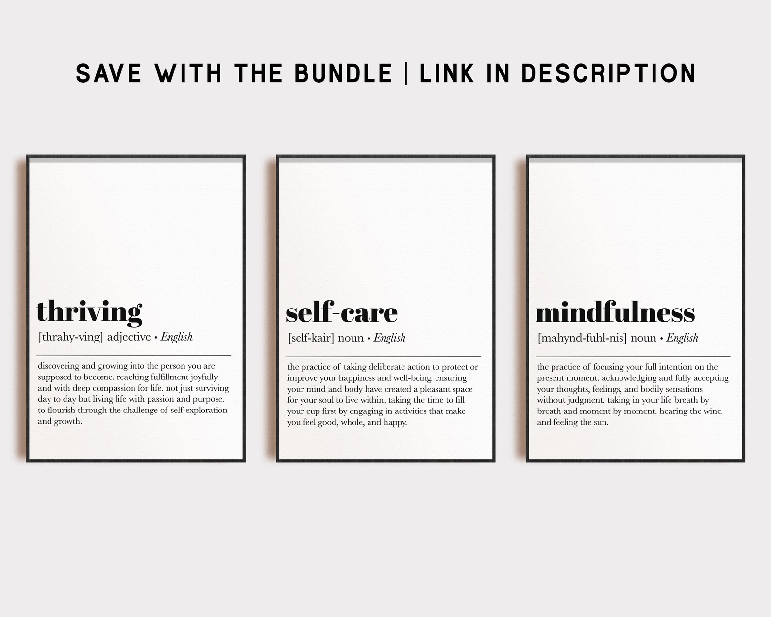 Thriving Definition Print Therapy Office Decor Self Care - Etsy