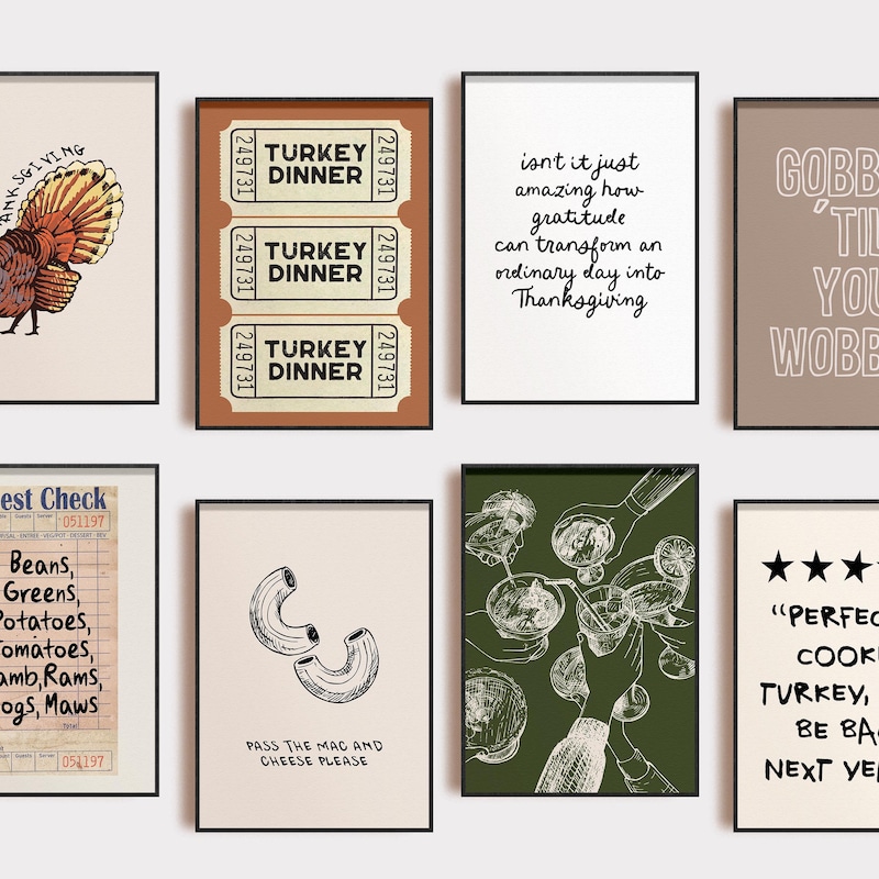 Thanksgiving Wall Decor - Etsy