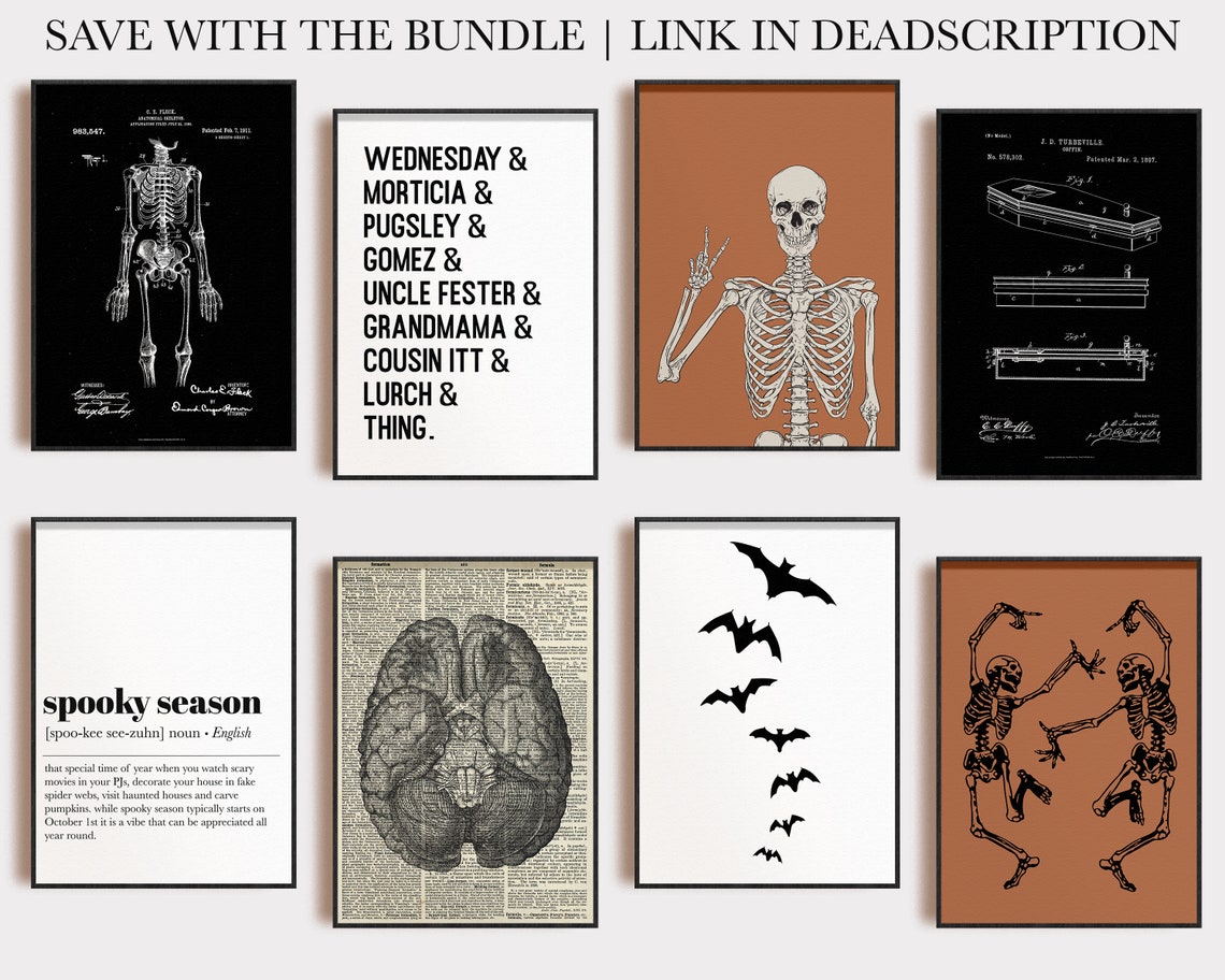 Spooky Season Definition Print Funny Halloween Decor | Etsy