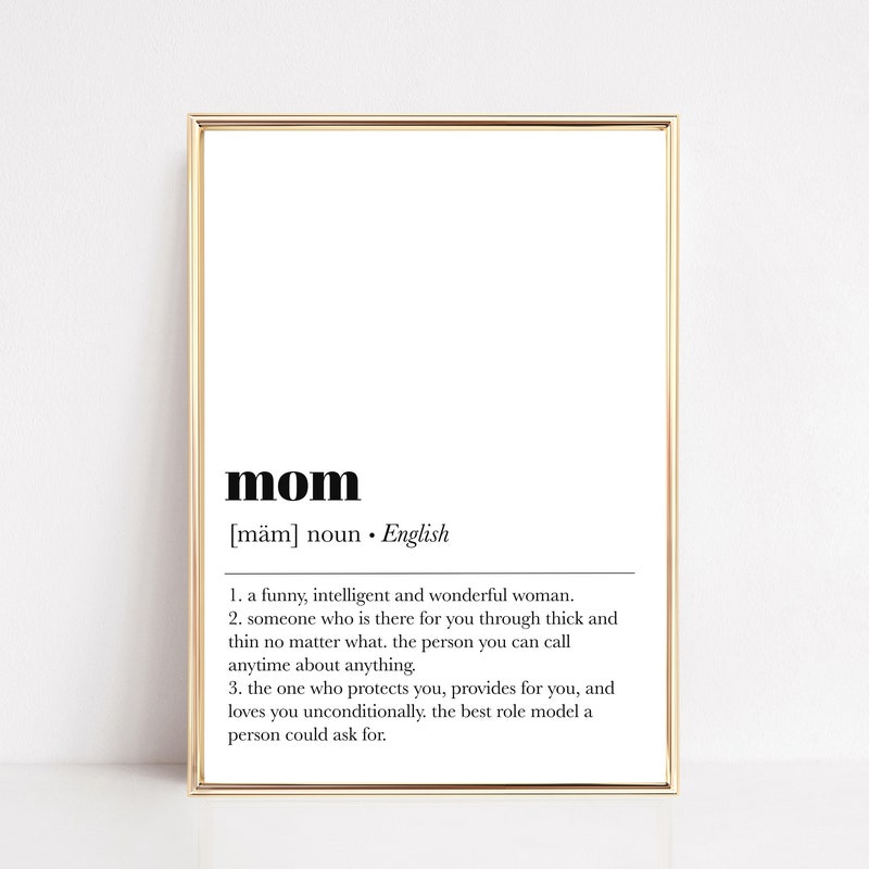 Mom Definition - Etsy