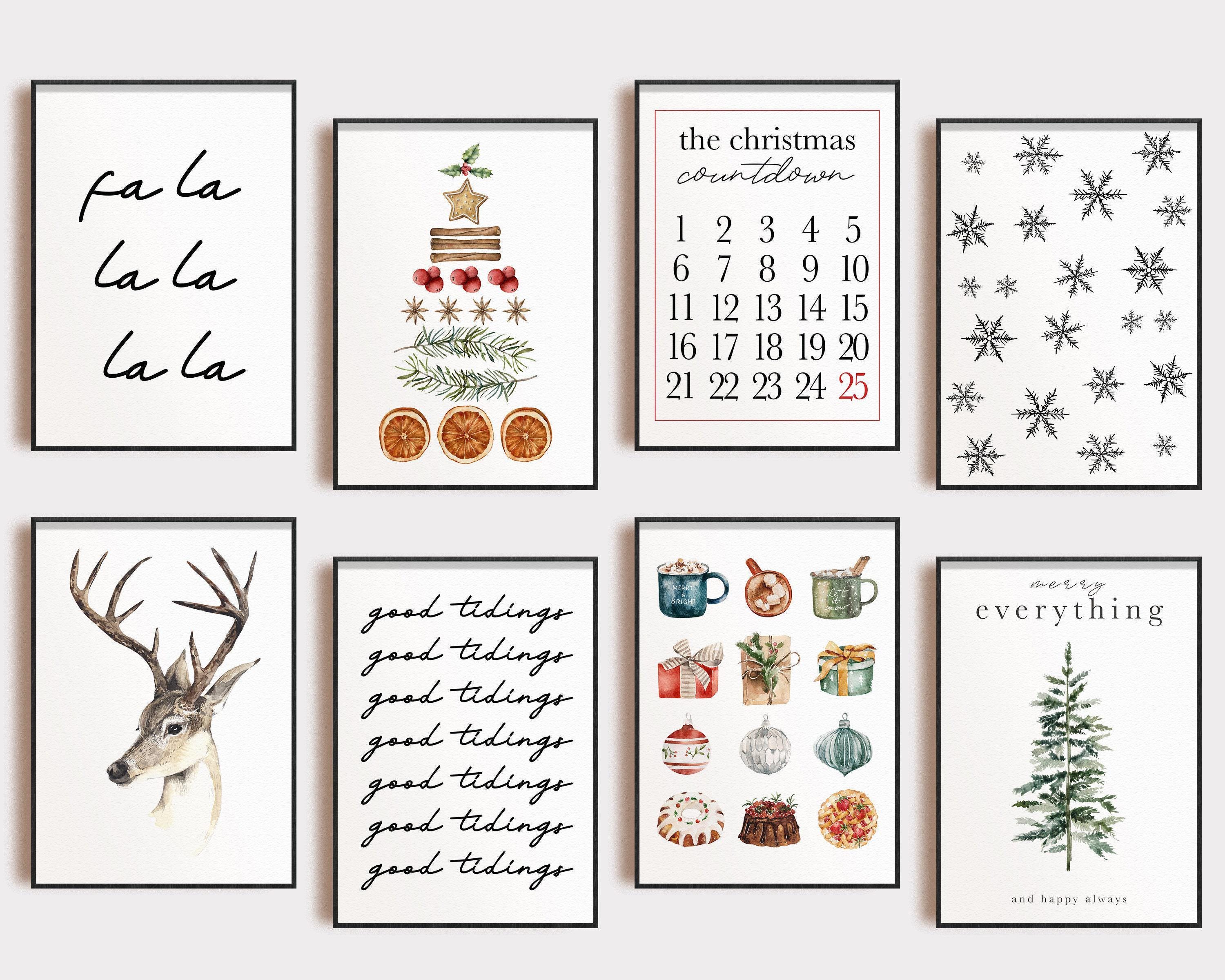 Christmas Prints Mega Bundle | 65 CHRISTMAS PRINTABLES | Cozy Christmas ...