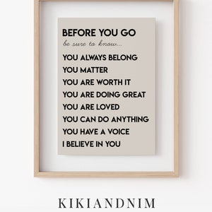 Affirmation Wall Art for Kids | Inspirational Classroom Decor | Kids ...