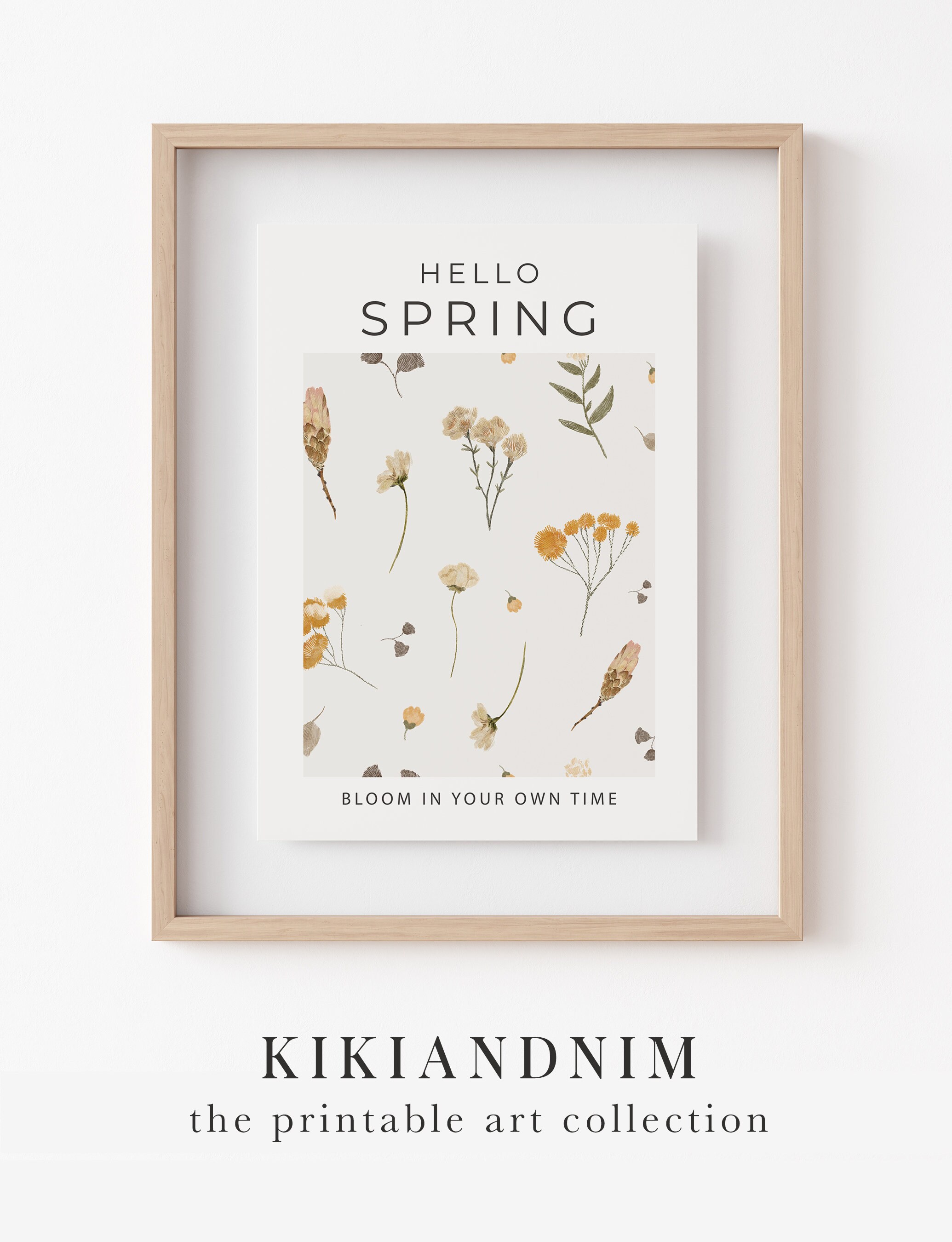 Spring Decor Spring Wall Art Print Floral Wall Art - Etsy