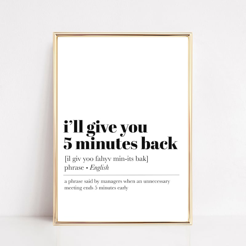 Be Back in 10 Minutes Sign - Etsy