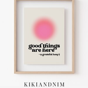 Trendy Wall Art Print | Affirmation Wall Art | Retro Poster | Aesthetic ...