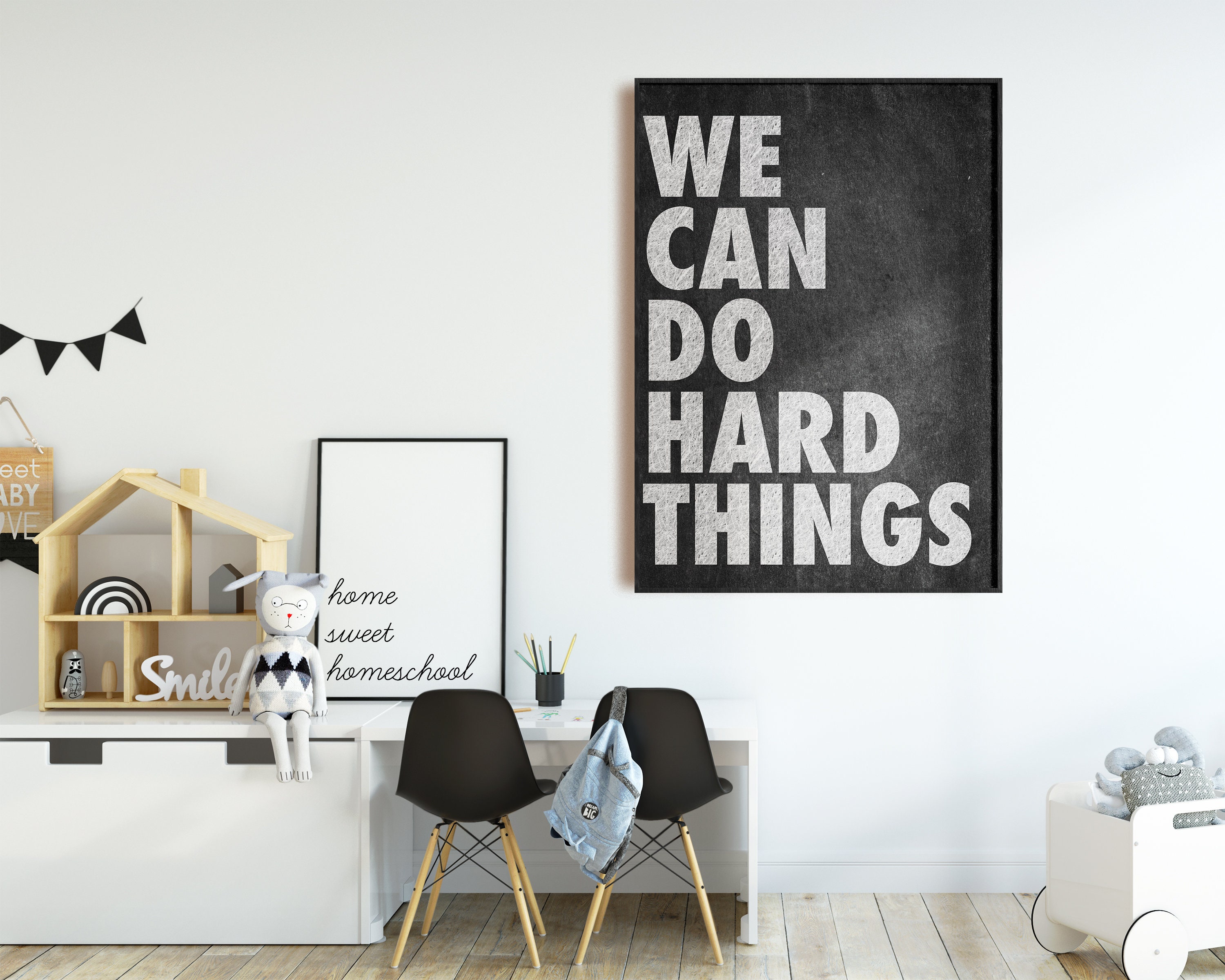 We Can Do Hard Things Sign Inspirational Poster We Can Do - Etsy