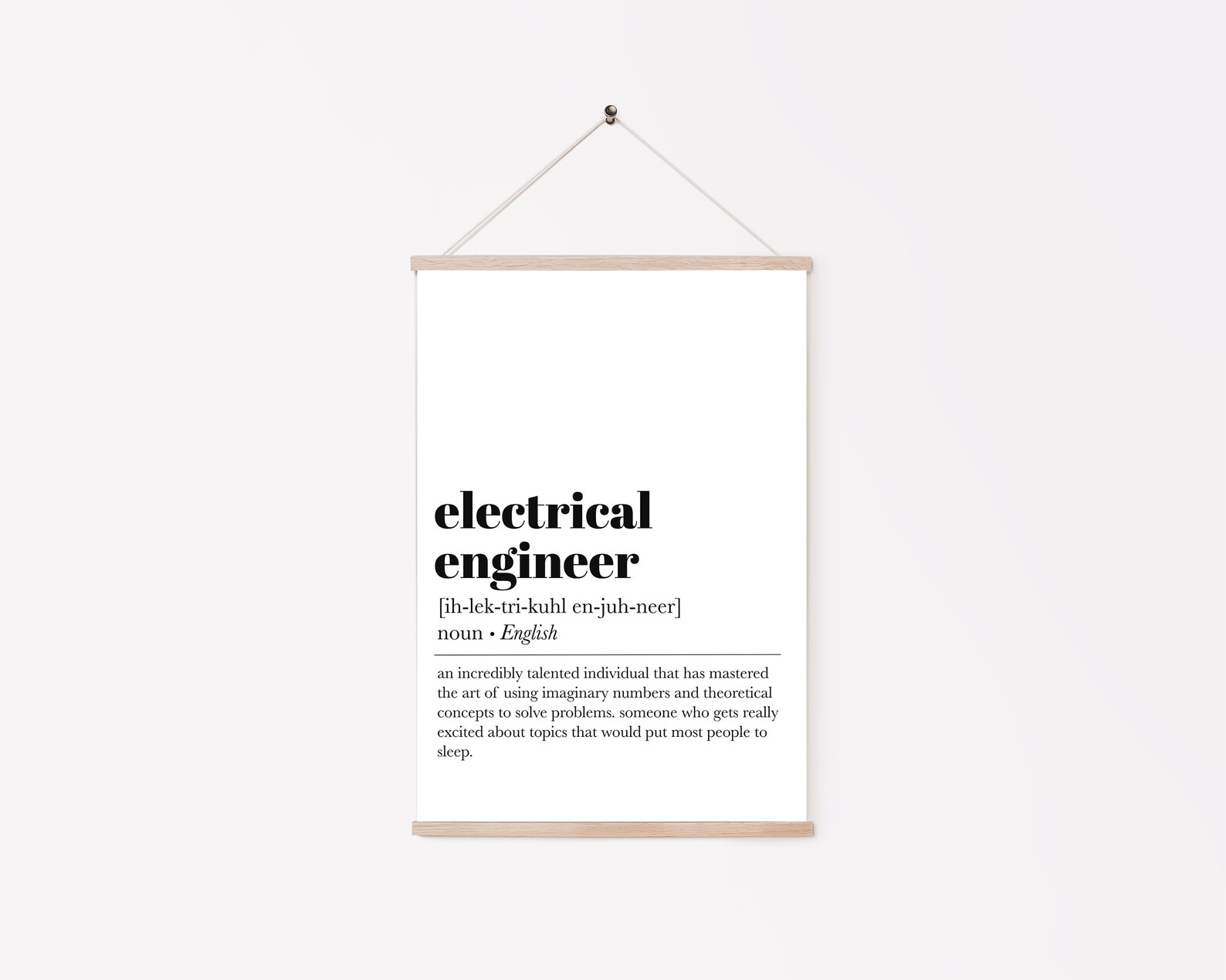 Electrical Engineer Definition Print Electrical Engineer - Etsy