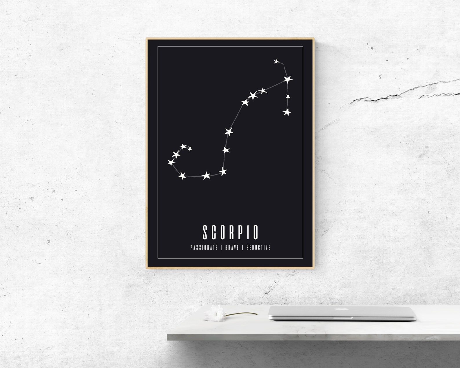 Scorpio Wall Art | Scorpio Zodiac Print | Astrology Gifts | Scorpio Art ...