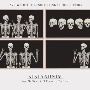 Halloween Frame Tv Art | Samsung Frame Tv Art | Funny Skeleton Art for ...