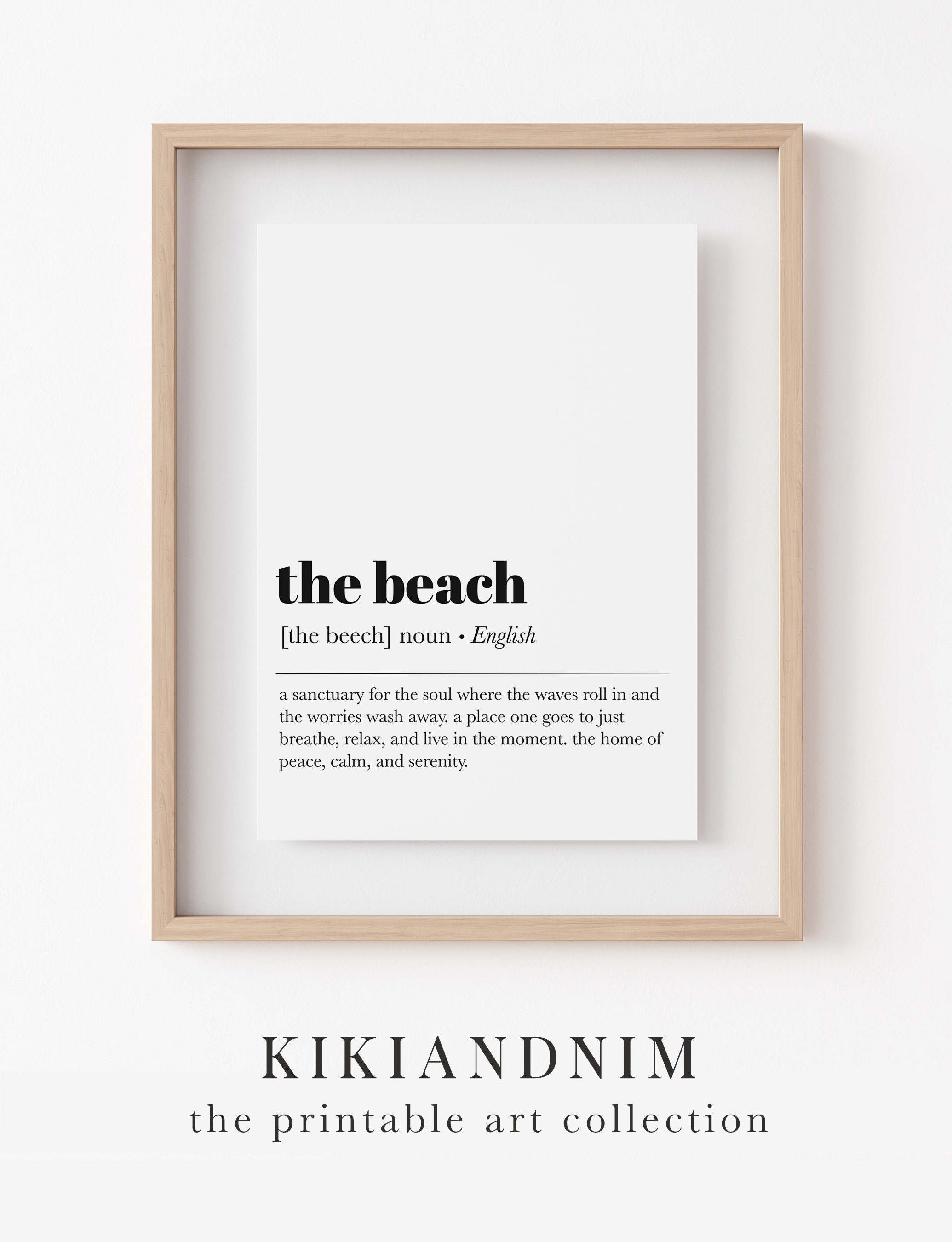 Beach Definition Print Beach House Decor Beach House Sign - Etsy